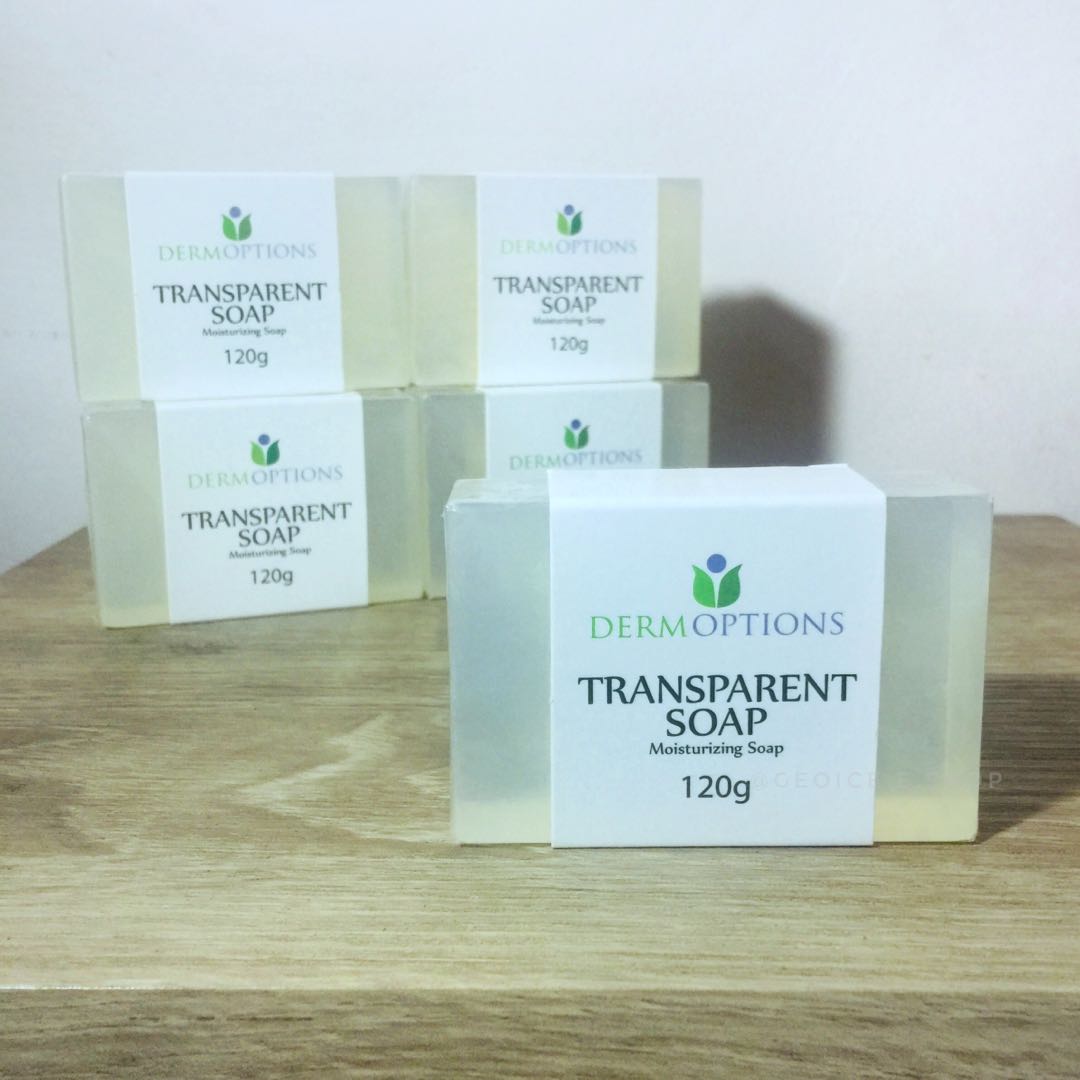Derm Options Transparent (Glycerin) Soap 120g, Health & Nutrition ...