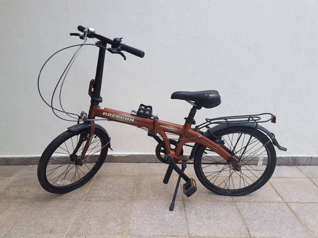 Folding Bike Polygon Urbano 4.0, Sports Equipment, Bicycles & Parts ...