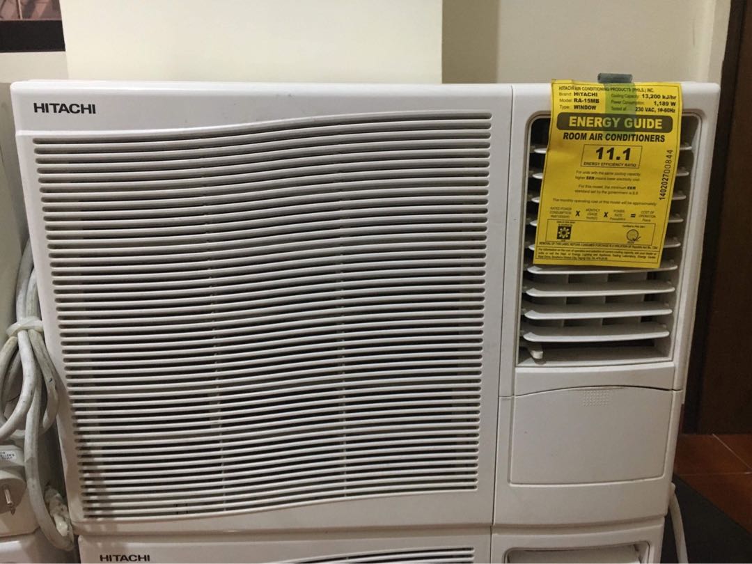 Hitachi RA15MB Non Inverter Window Type Aircon 1.5hp, TV & Home ...