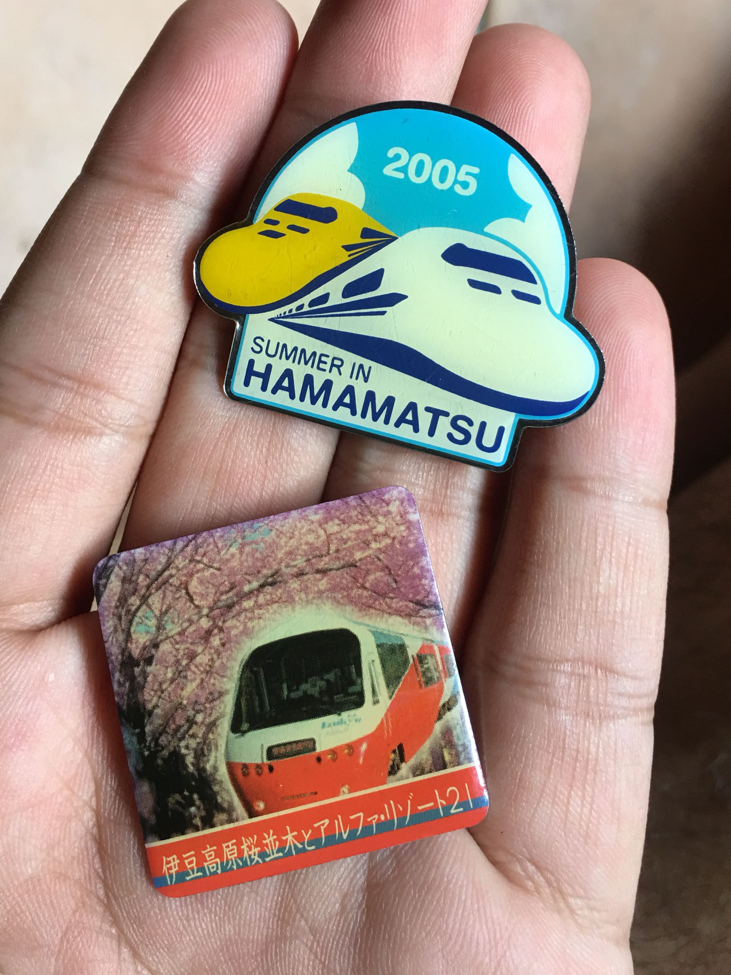 Japan hamamatsu speed train pins button badge, Hobbies & Toys ...