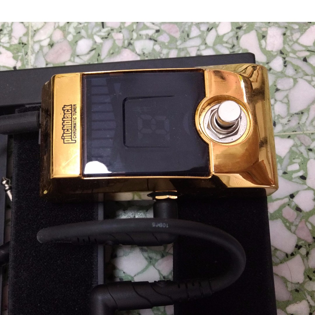 Korg Pitchblack Chromatic Pedal Tuner PB-01 (Gold Color), Hobbies ...