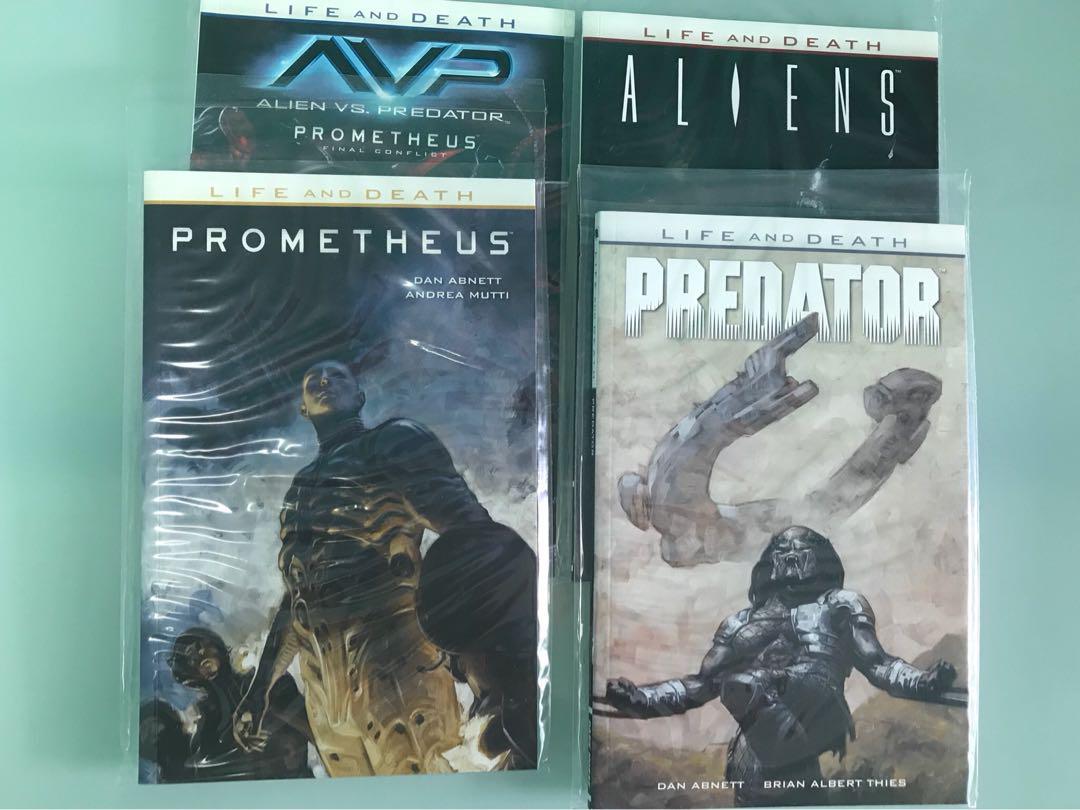 Life and Death - Predator Prometheus Aliens AVP complete set, Books ...