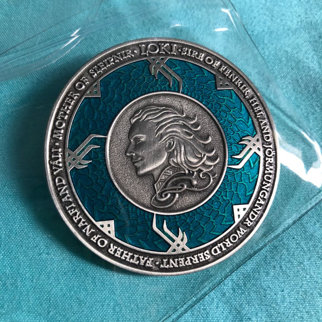Marvel MCU Rare Limited Edition Loki Odinson Thor Asgard Coin Medallion ...
