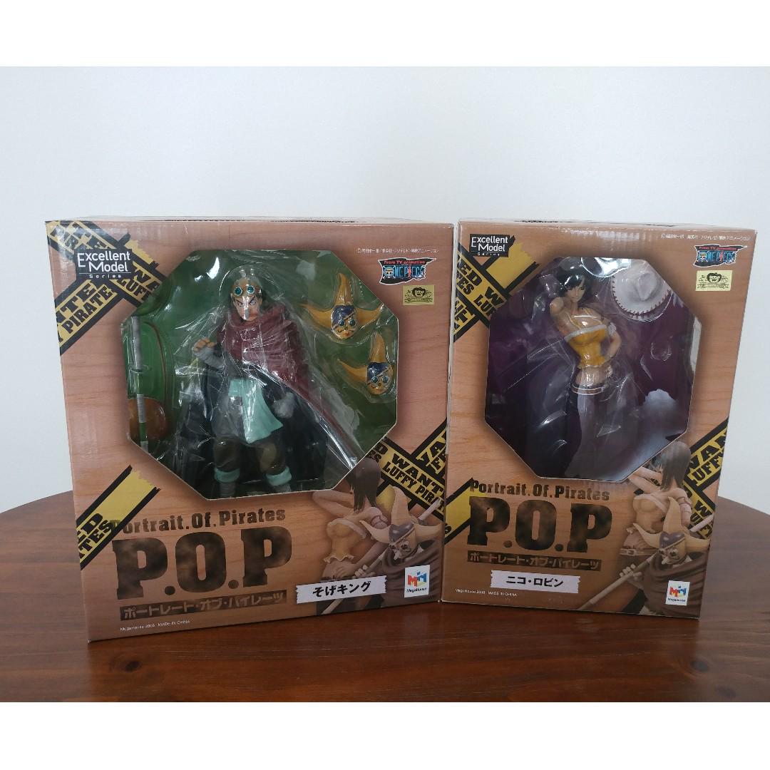MegaHouse One Piece Portrait of Pirates POP Neo 5 Usopp Sogeking + Nico ...
