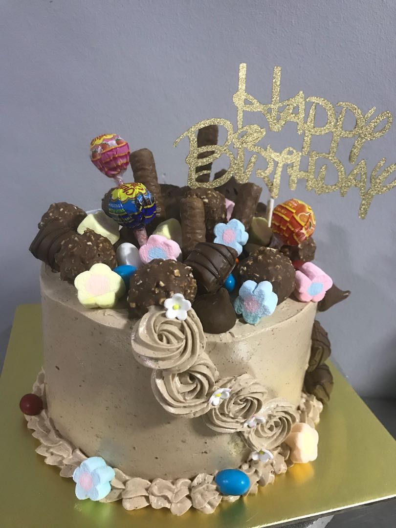 Rainbow Cake with Nutella Buttercream, Food & Drinks, Homemade Bakes on ...