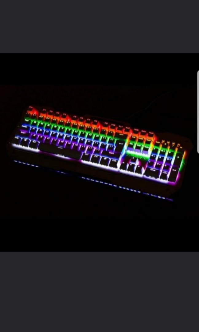 Rainbow light keyboard, Electronics, Computers, Others on Carousell
