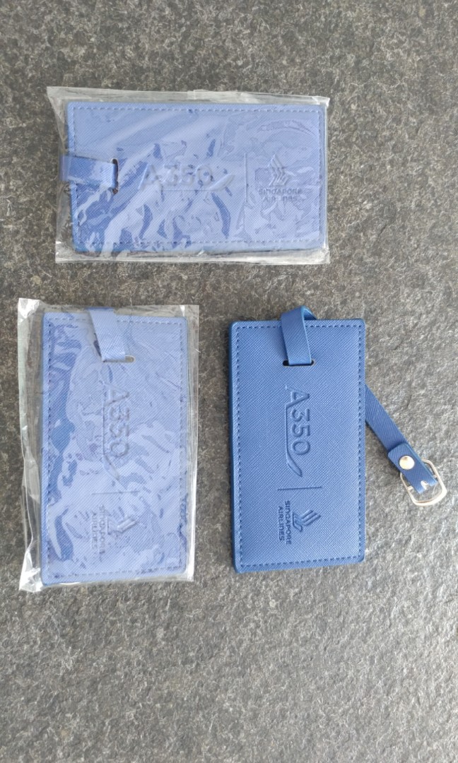 Singapore Airlines A350 label tags, Hobbies & Toys, Travel, Travel ...