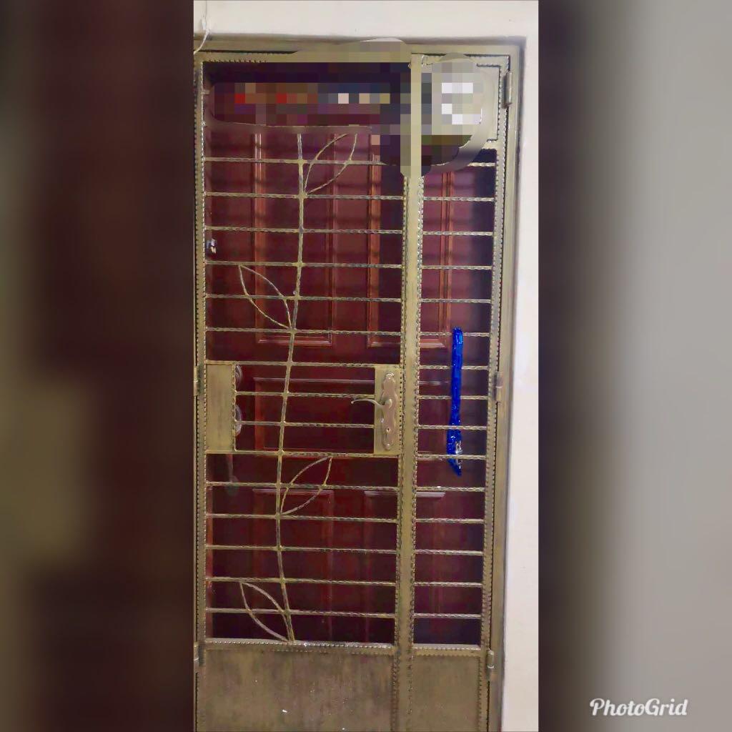 Wrought iron gate - HDB HIP, Furniture & Home Living, Furniture, Other ...