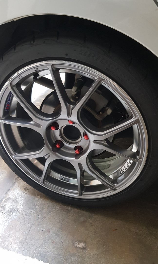 17" SSR GTX02 Dark Silver Rims, Car Accessories, Tyres & Rims on Carousell