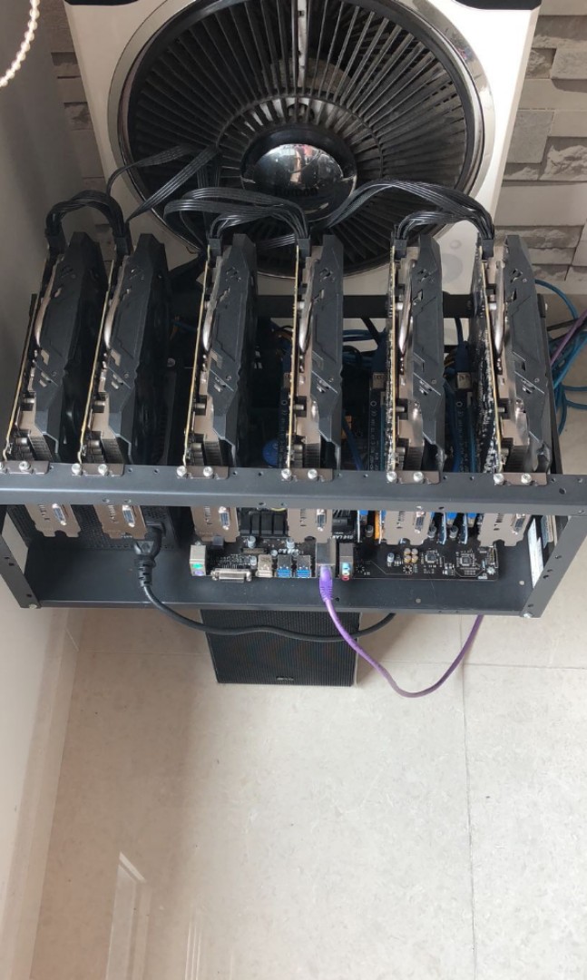 6 x GPU ETH mining rig, Computers & Tech, Parts & Accessories, Computer ...