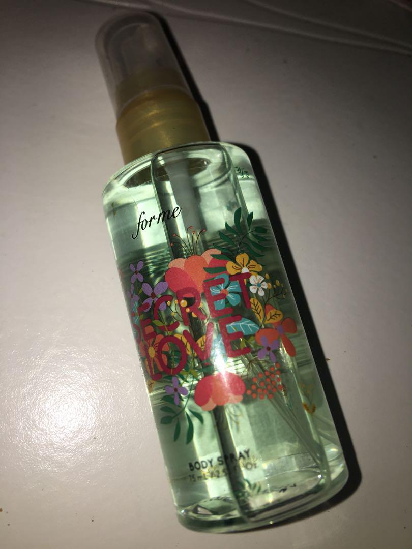 Forme Secret Love Body Spray, Beauty & Personal Care, Fragrance ...