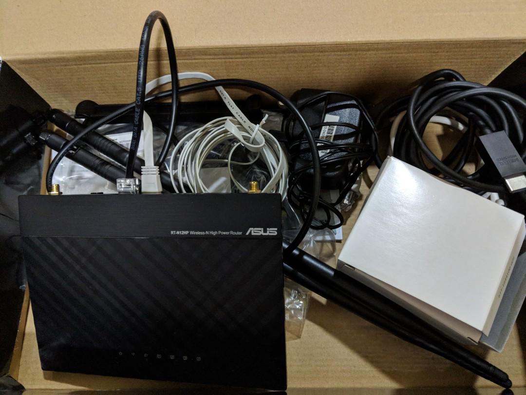 ASUS RT-N12HP High Power Router/AP/Range Extender Wireless-N300 ...