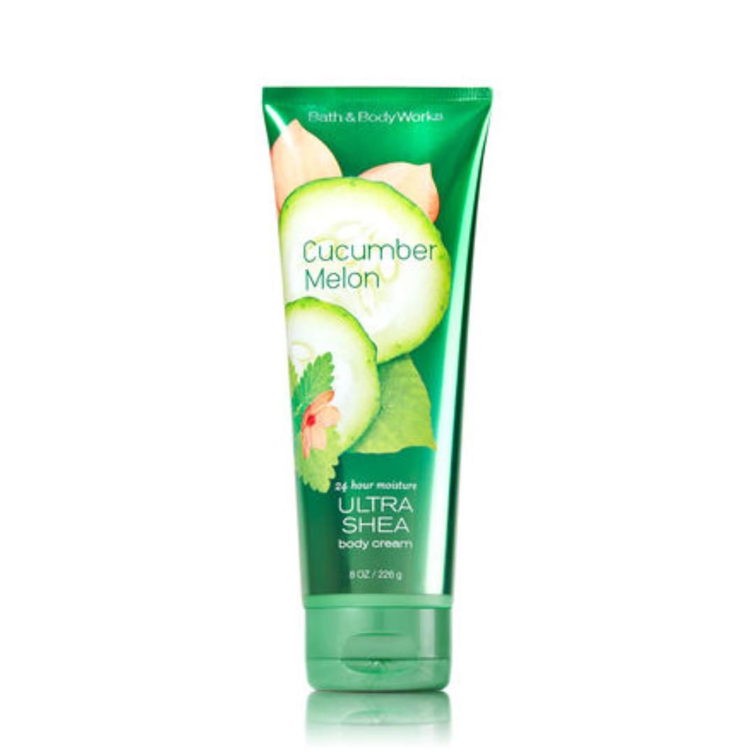 Bath and Body Works Cucumber Melon Ultra Shea Body Cream Lotion 226g ...