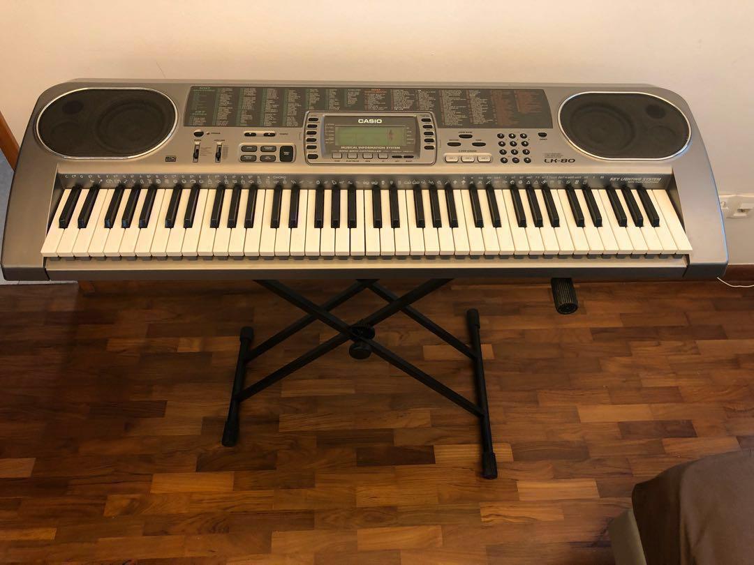 Casio LK-80 Electronic Keyboard (Key lighting system), Hobbies & Toys ...