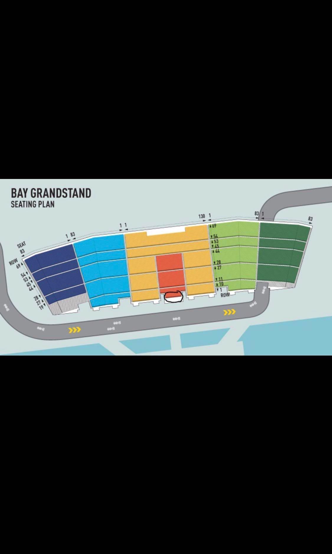 F1 BAY GRANDSTAND TICKETS (RESERVED), Tickets & Vouchers, Local ...