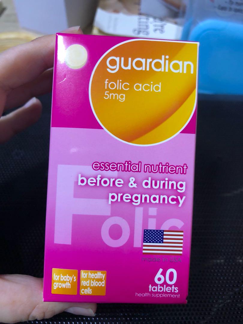 Guardian brand folic acid, Health & Nutrition, Health Supplements ...