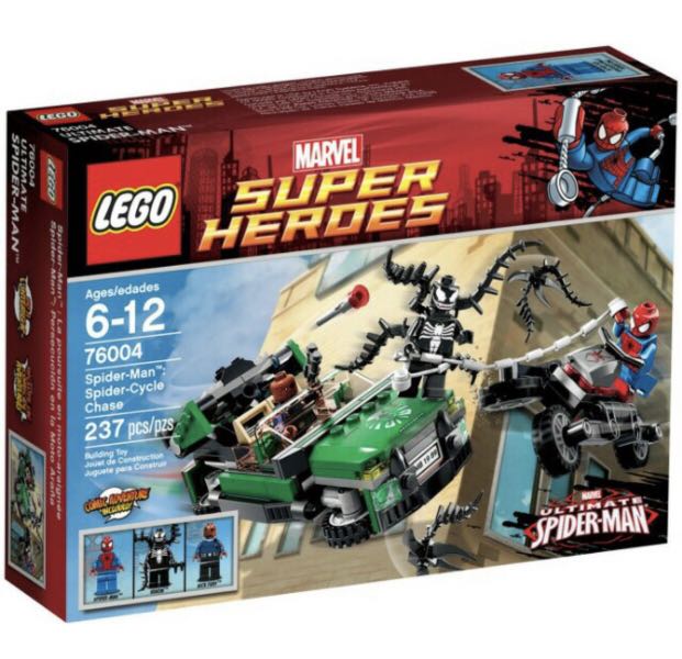 LEGO 76004 Spider Man: Spider Cycle Chase, 興趣及遊戲, 玩具 & 遊戲類 - Carousell