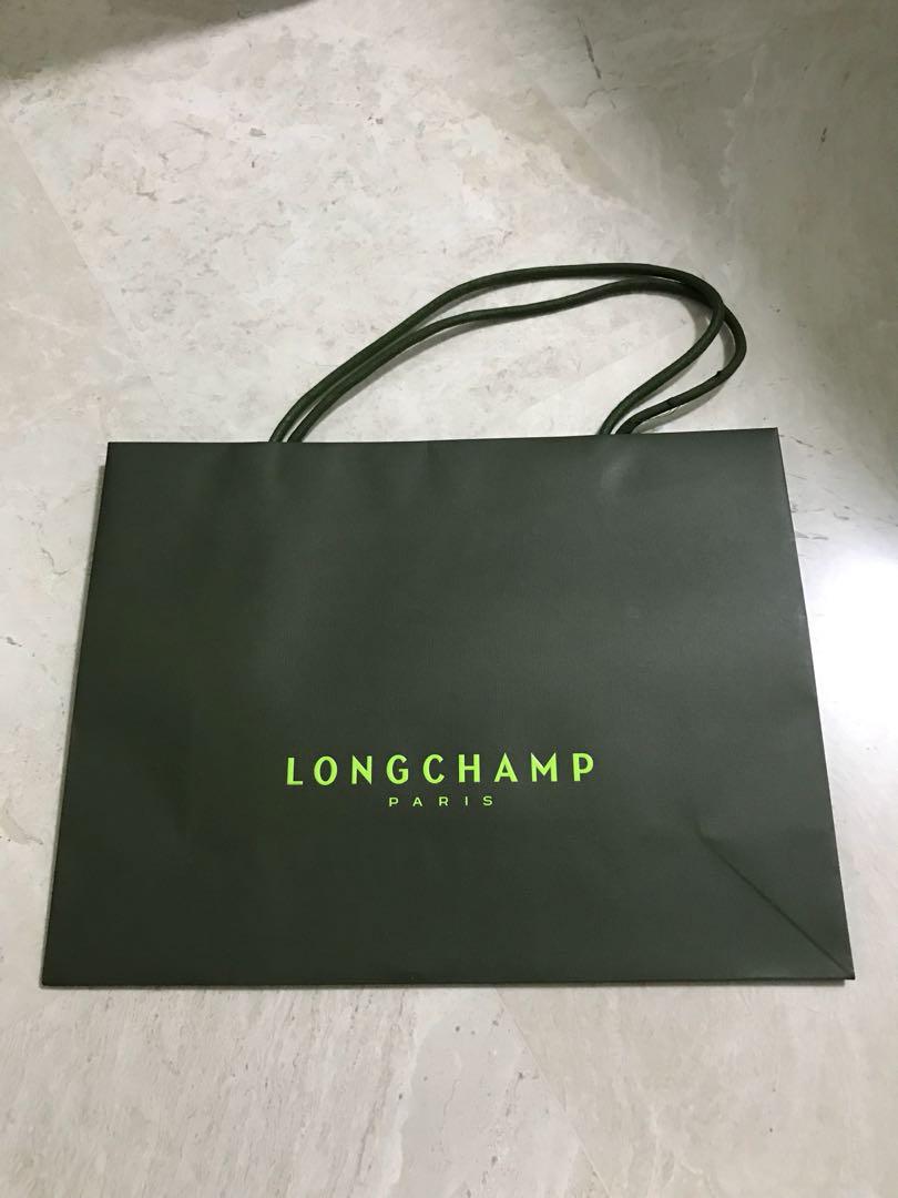 Longchamp paper bag, Women's Fashion, Watches & Accessories, Other ...