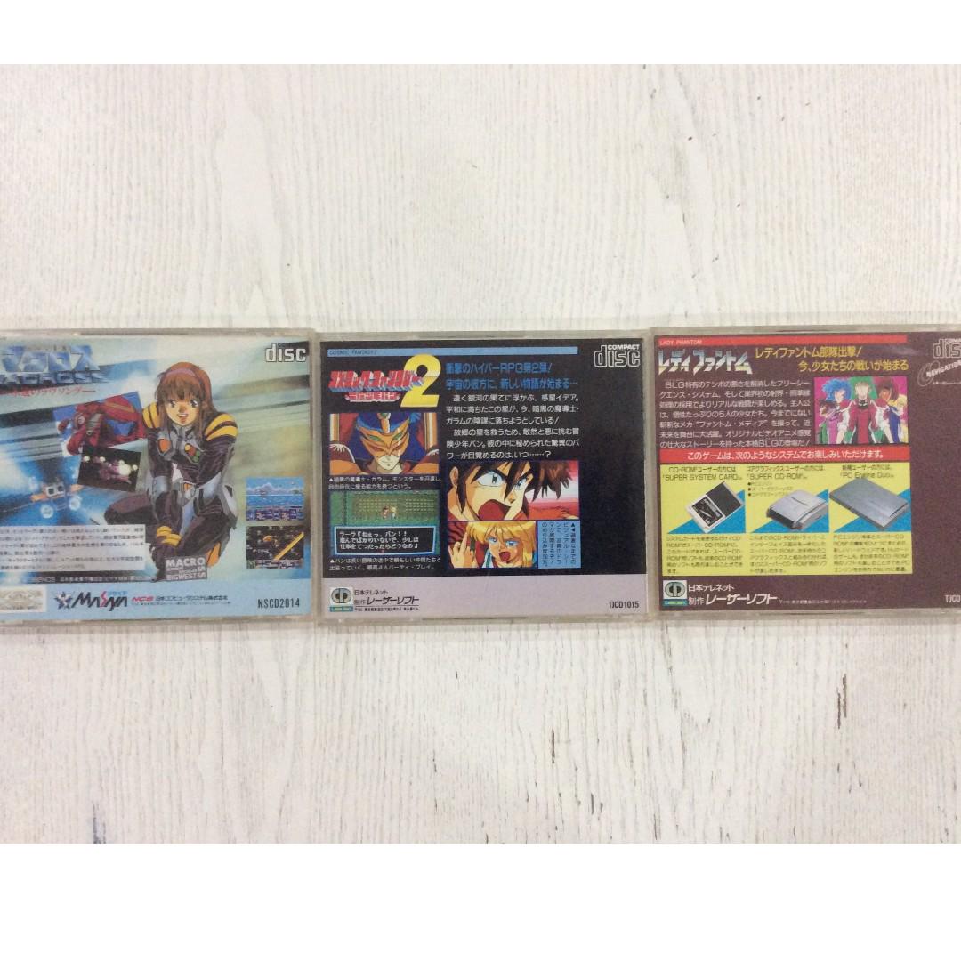 PC Engine CD-Rom Games set of 3 Japan, Video Gaming, Video Games, Xbox ...
