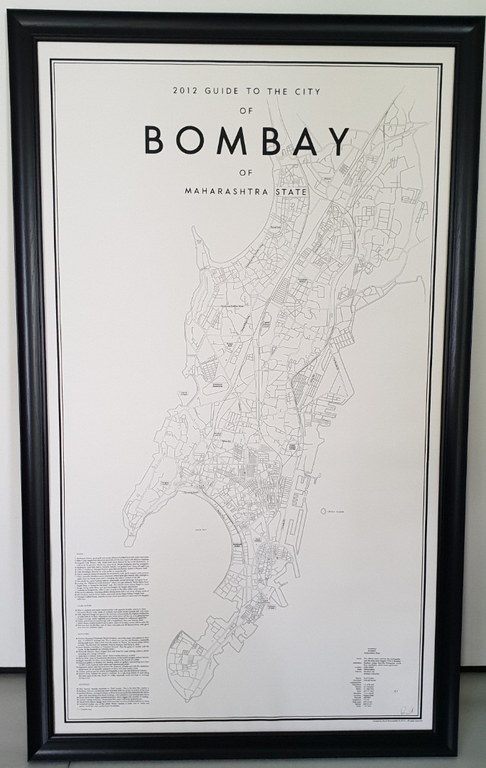 Printed map of old Bombay, Hobbies & Toys, Memorabilia & Collectibles ...