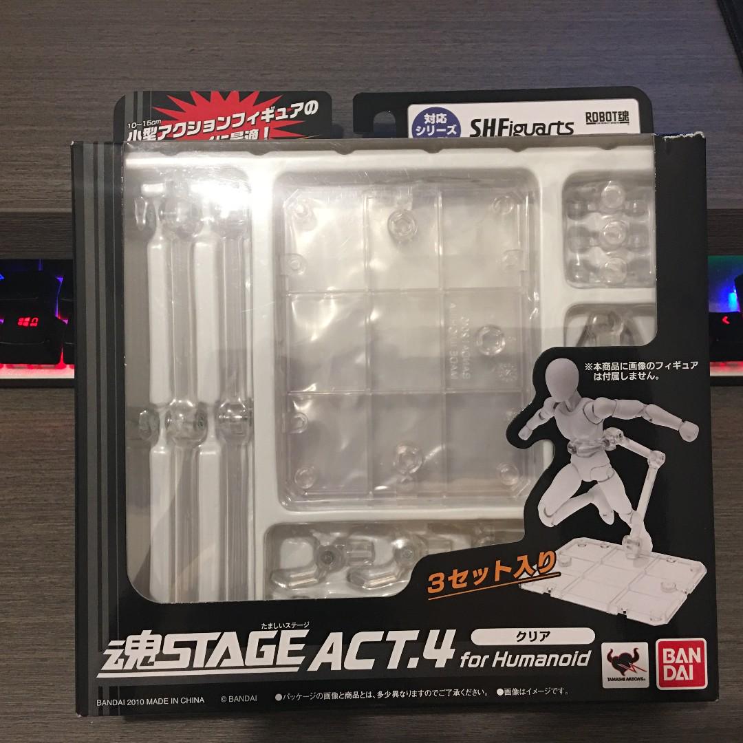 SHF ROBOT魂 魂STAGE ACT.4 forHumanoid 支架 一盒三個, 興趣及遊戲, 玩具 & 遊戲類 - Carousell