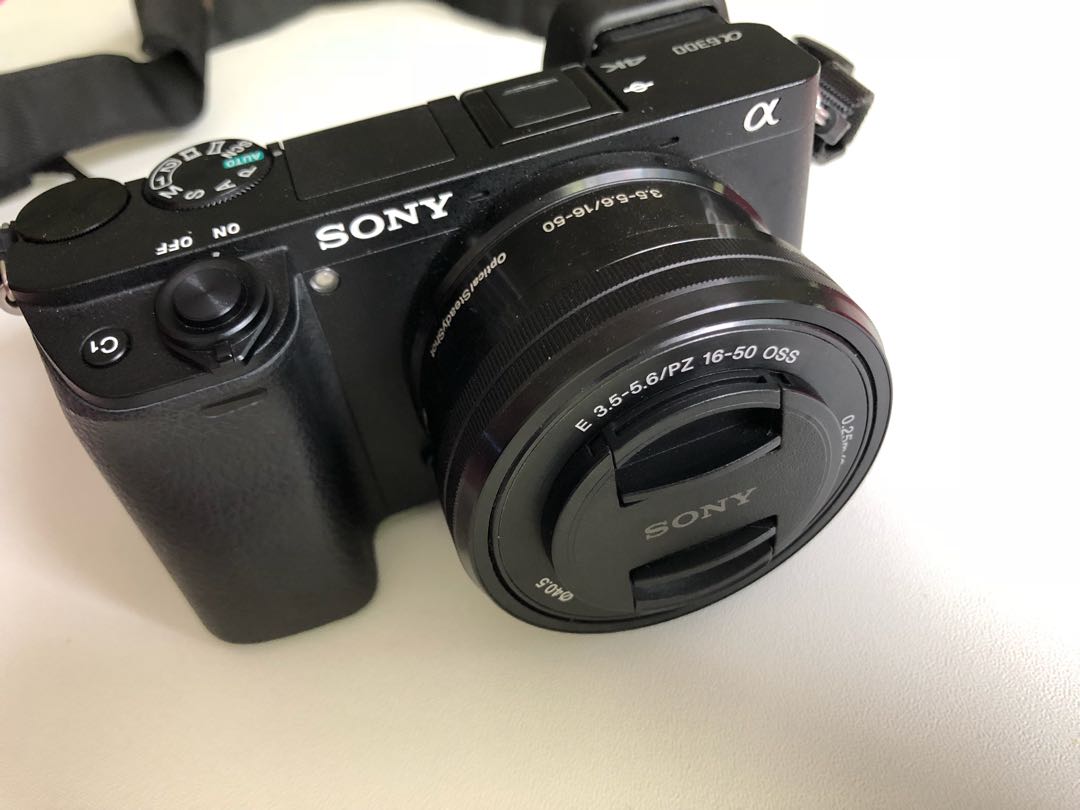 Sony A6300 body + kit lens, Photography, Cameras on Carousell