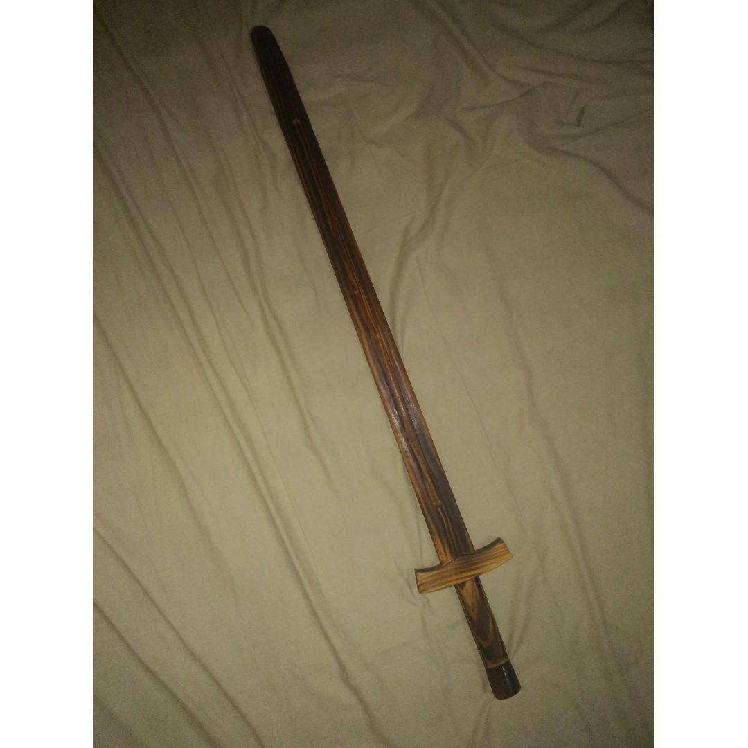 Wooden prop sword for the stage or cosplay, Hobbies & Toys, Stationery ...