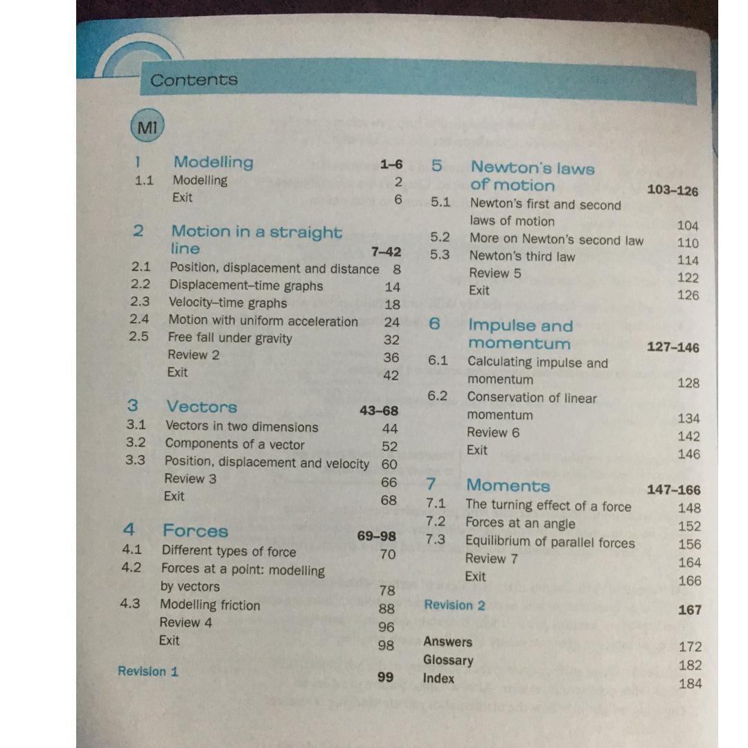A-Level Edexcel Mechanics 1 Textbook, Hobbies & Toys, Books & Magazines ...