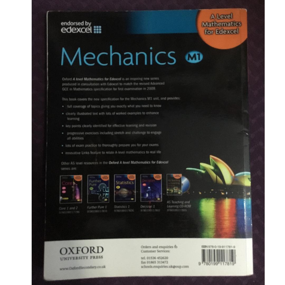 A-Level Edexcel Mechanics 1 Textbook, Hobbies & Toys, Books & Magazines ...