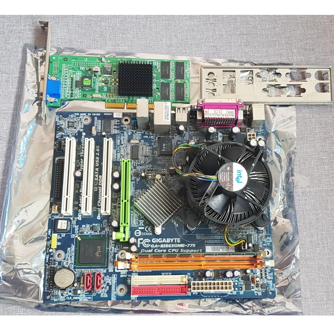 GA-8I865GME-775 Motherboard with Nvidia AGP GPU, Computers & Tech ...