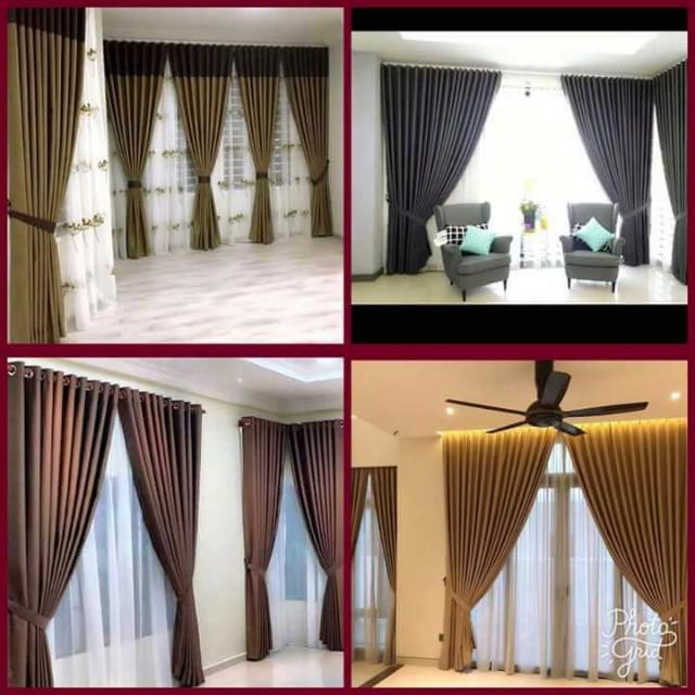 langsir tempah murah, Furniture & Home Living, Home Decor, Curtains ...