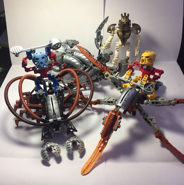 LEGO Bionicle Warriors 2003 Takunava, Jaller and Gukko, Takua and Pewku ...