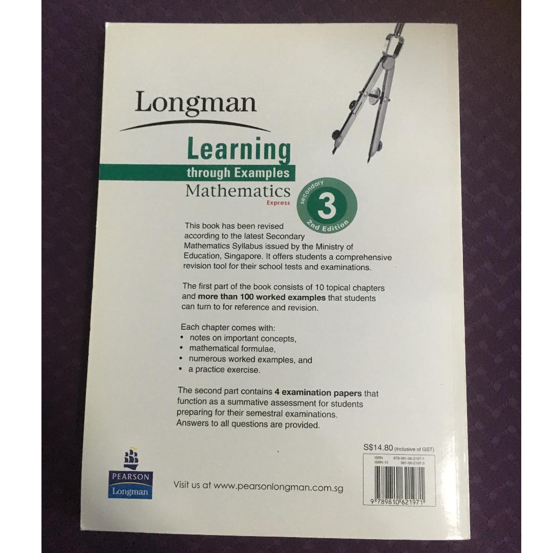 Longman Learning Through Examples Secondary 3 Mathematics, Hobbies ...
