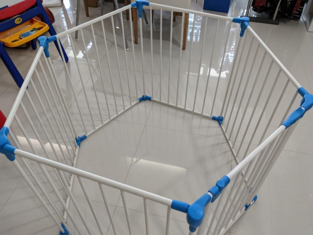 Metal playpen, Babies & Kids, Baby Nursery & Kids Furniture, Cots ...