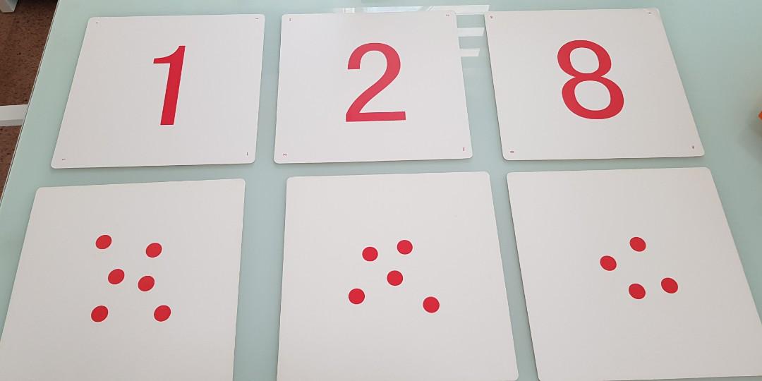 Numbers flashcards with Dots, Hobbies & Toys, Books & Magazines ...