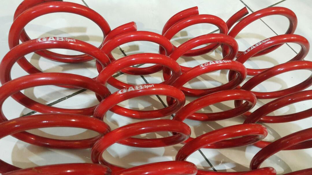 Original Gab Sports Springs for Perodua Myvi Alza, Auto Accessories on ...