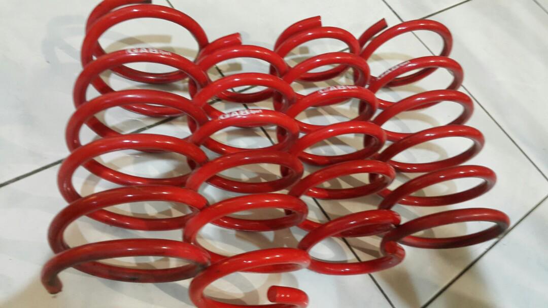 Original Gab Sports Springs for Perodua Myvi Alza, Auto Accessories on ...