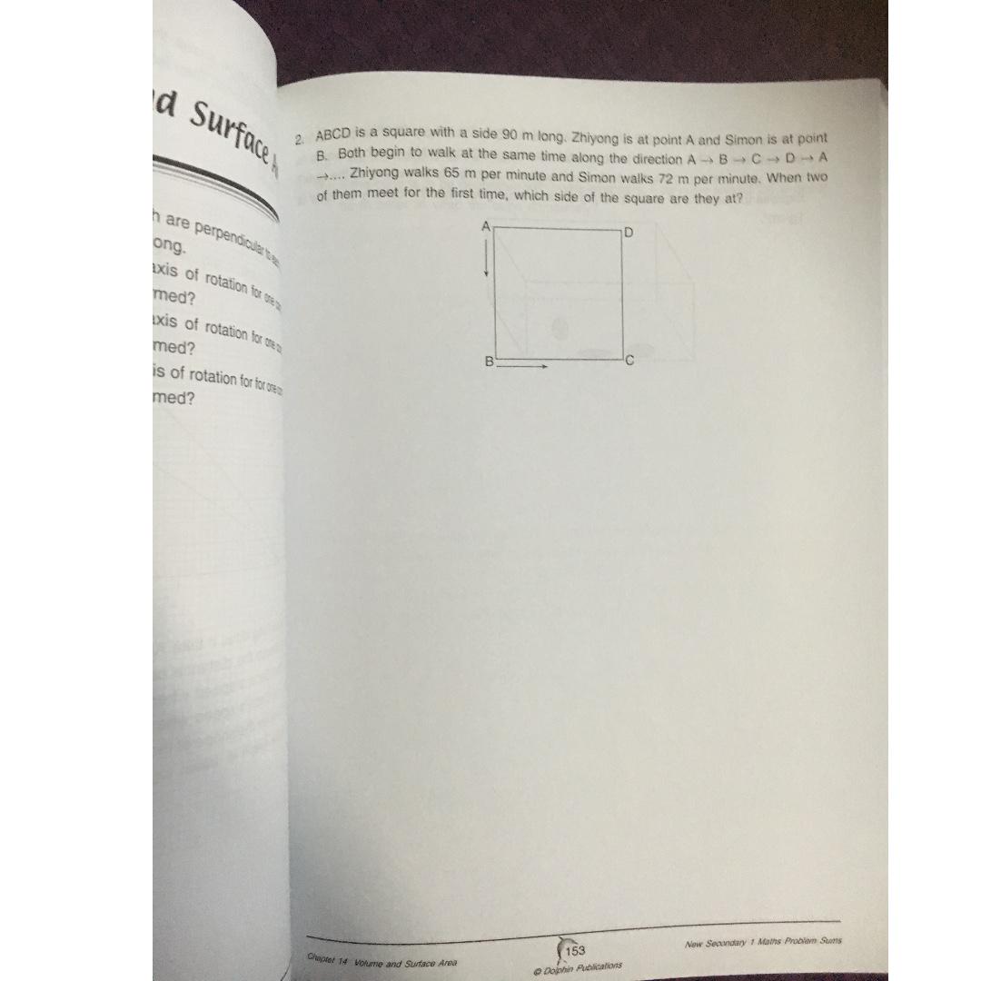 Secondary 1 Maths Problem Sums 1, Hobbies & Toys, Books & Magazines ...