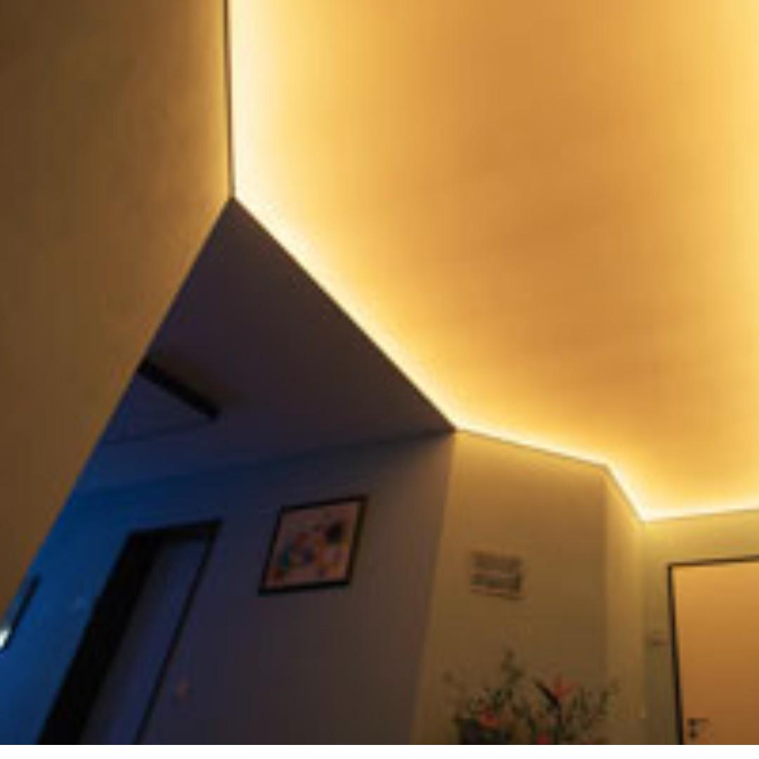 False ceiling / drywall / L - Box / gypsum spatula/ stretch ceiling ...