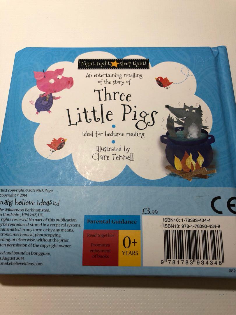 Three little pig story book, 興趣及遊戲, 書本 & 文具, 小說及非小說 - Carousell