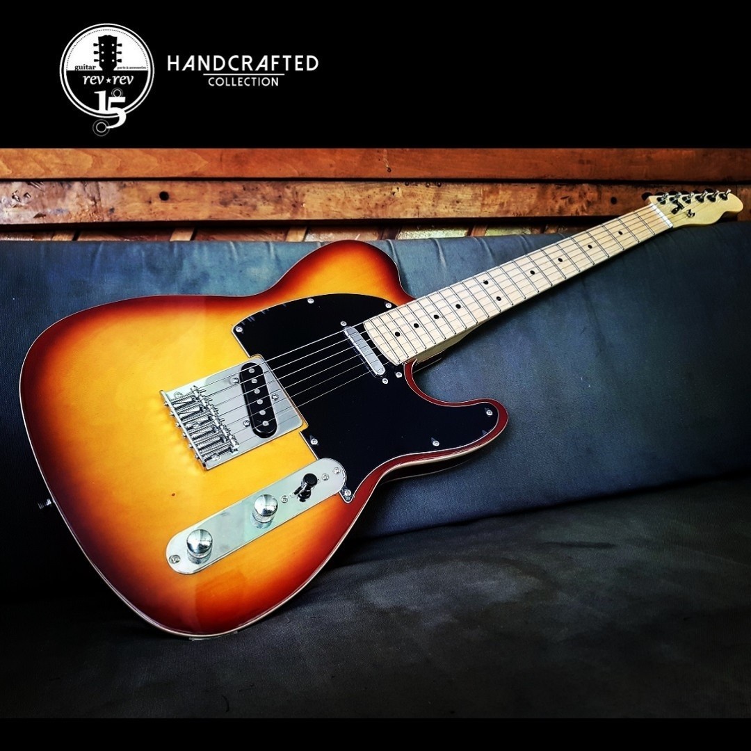 *Sold*Tobacco Burst Telecaster Guitar w/ Double Cream Binding *B-Stock ...