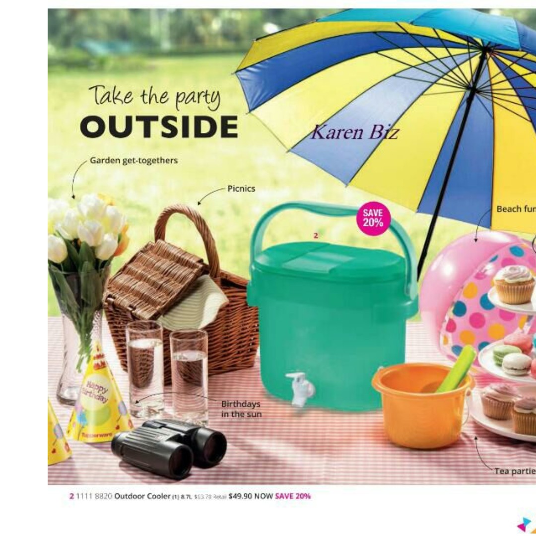 Tupperware Outdoor Cooler, Furniture & Home Living, Kitchenware ...