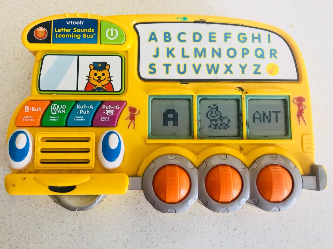Vtech Letter Sound Learning Bus, Hobbies & Toys, Toys & Games on Carousell