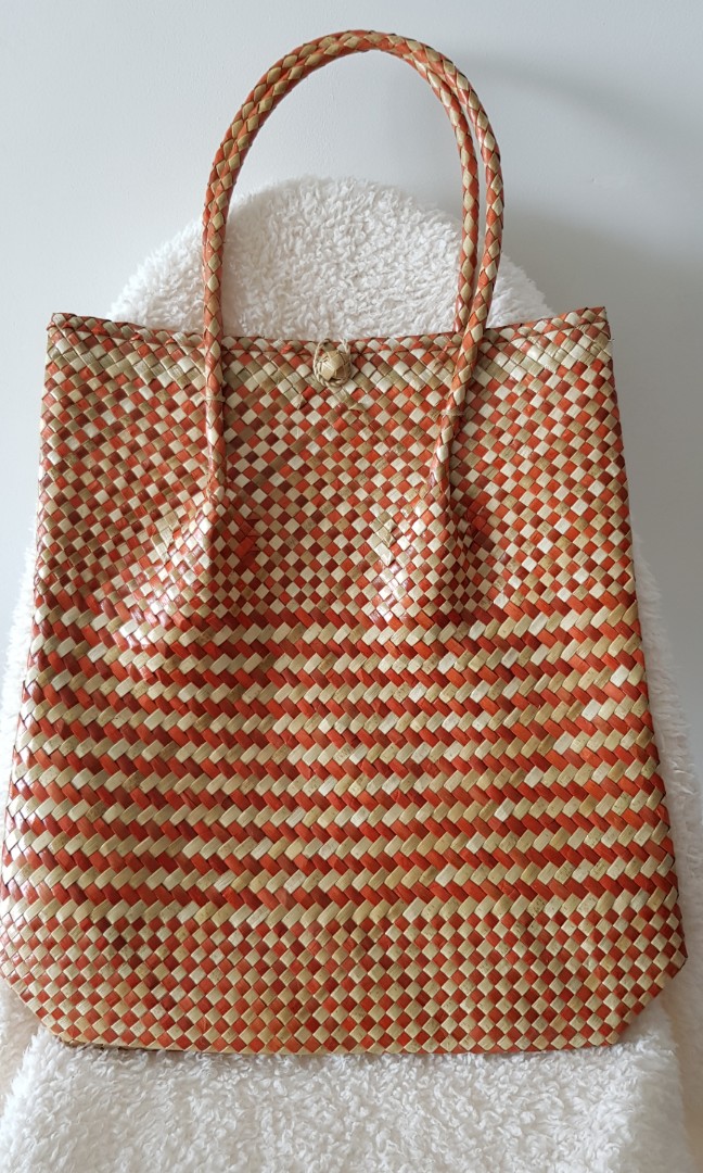 Woven bag, Women's Fashion, Bags & Wallets, Tote Bags on Carousell