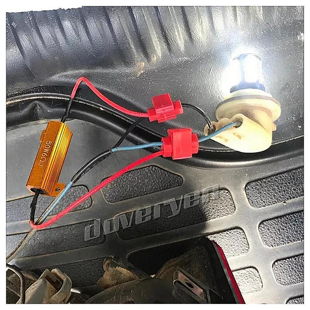 2 x LED 50W 6ohm Load Resistors Solve / Solved Car & Van HyperFlash LED ...