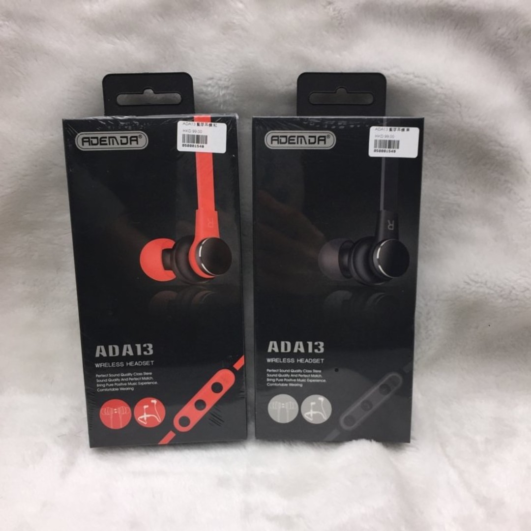 ADEMDA ADA13 Wireless Bluetooth Stereo Headset, Audio, Headphones ...