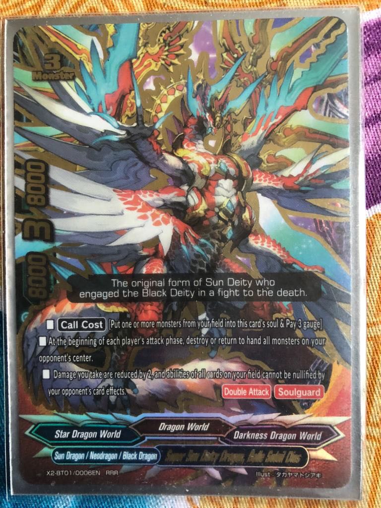 Buddyfight sun dragon rrr balle Soleil dios, Hobbies & Toys, Toys ...