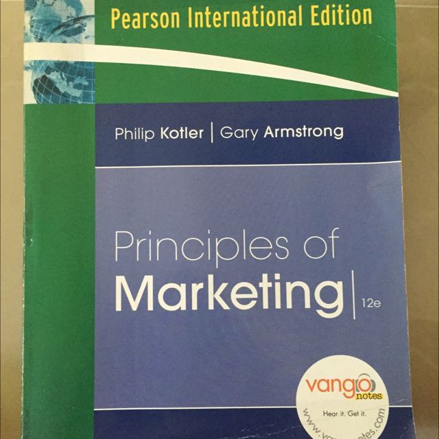 Business Course Textbook : Principles Of Marketing, Men's Fashion, Tops ...