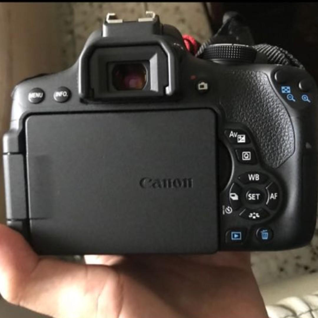 canon 750d camera with kit lens, Photography, Cameras on Carousell
