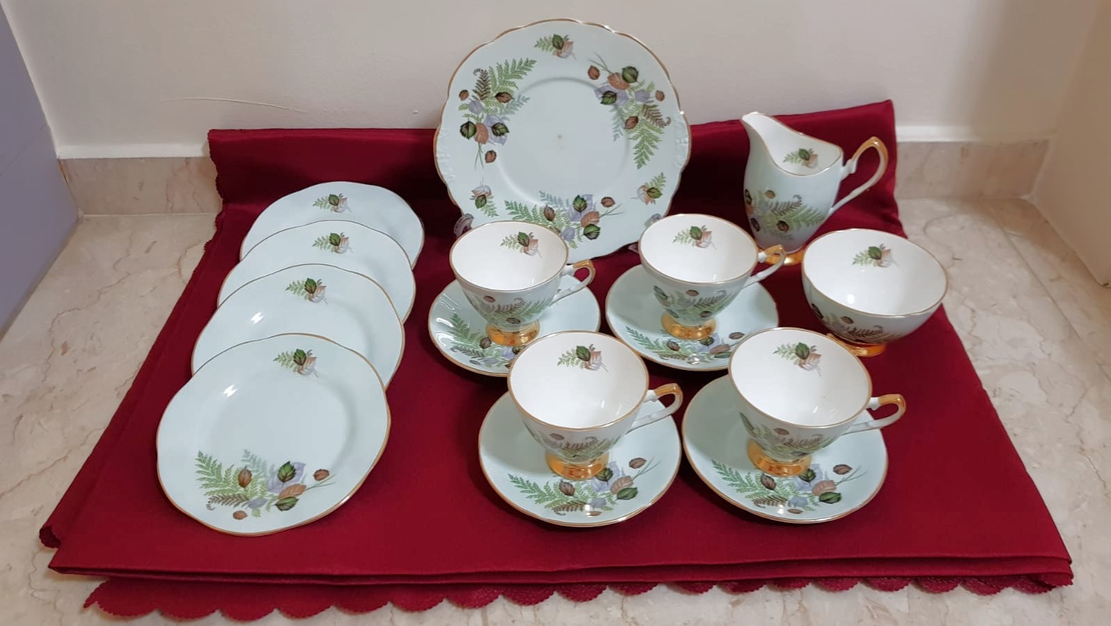 CLARE Fine Bone China Tea Set, Furniture & Home Living, Kitchenware ...
